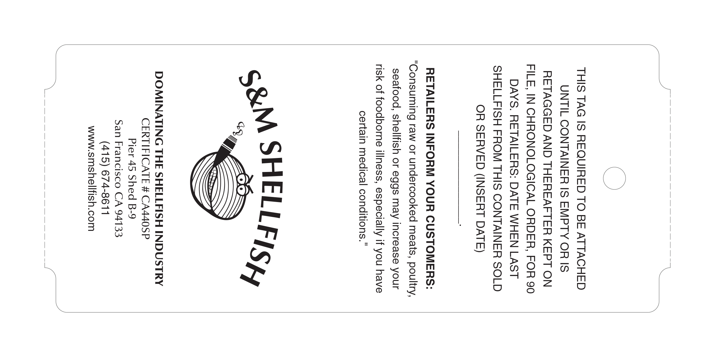 BlueTrace Print & Log: A Better Way to do Seafood/Shellfish Tags